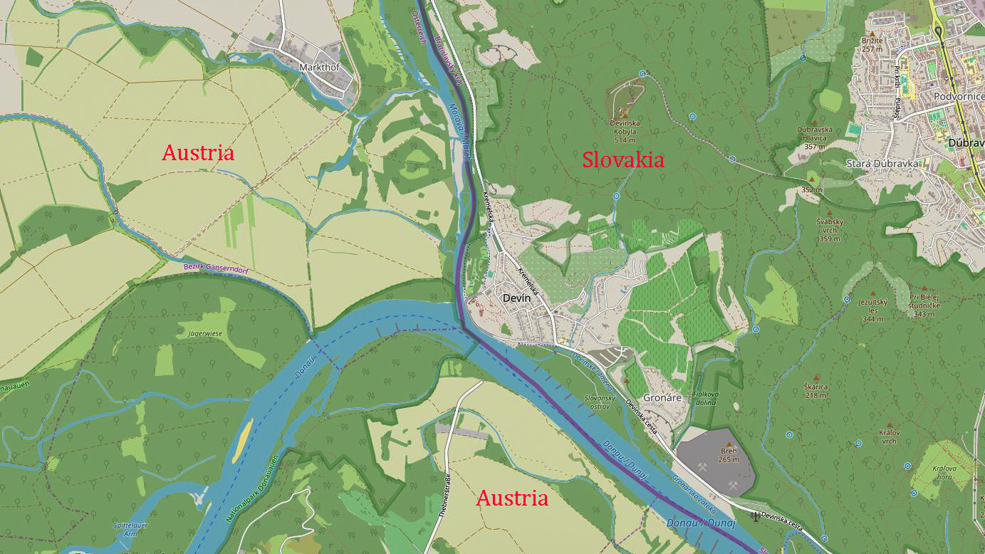 Danube – Morava River Border. – Barry's Borderpoints