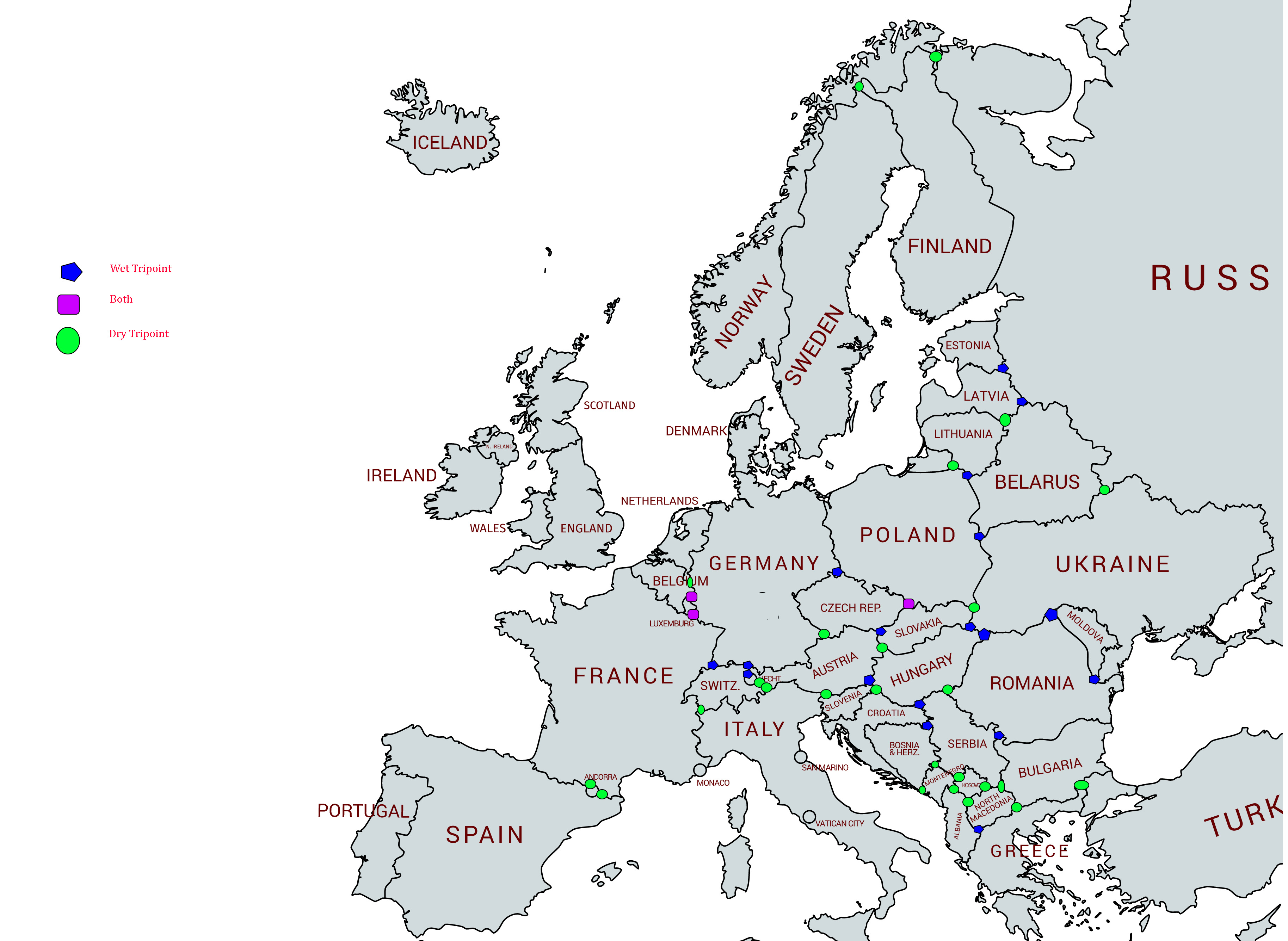 European Tripoints – Barry's Borderpoints