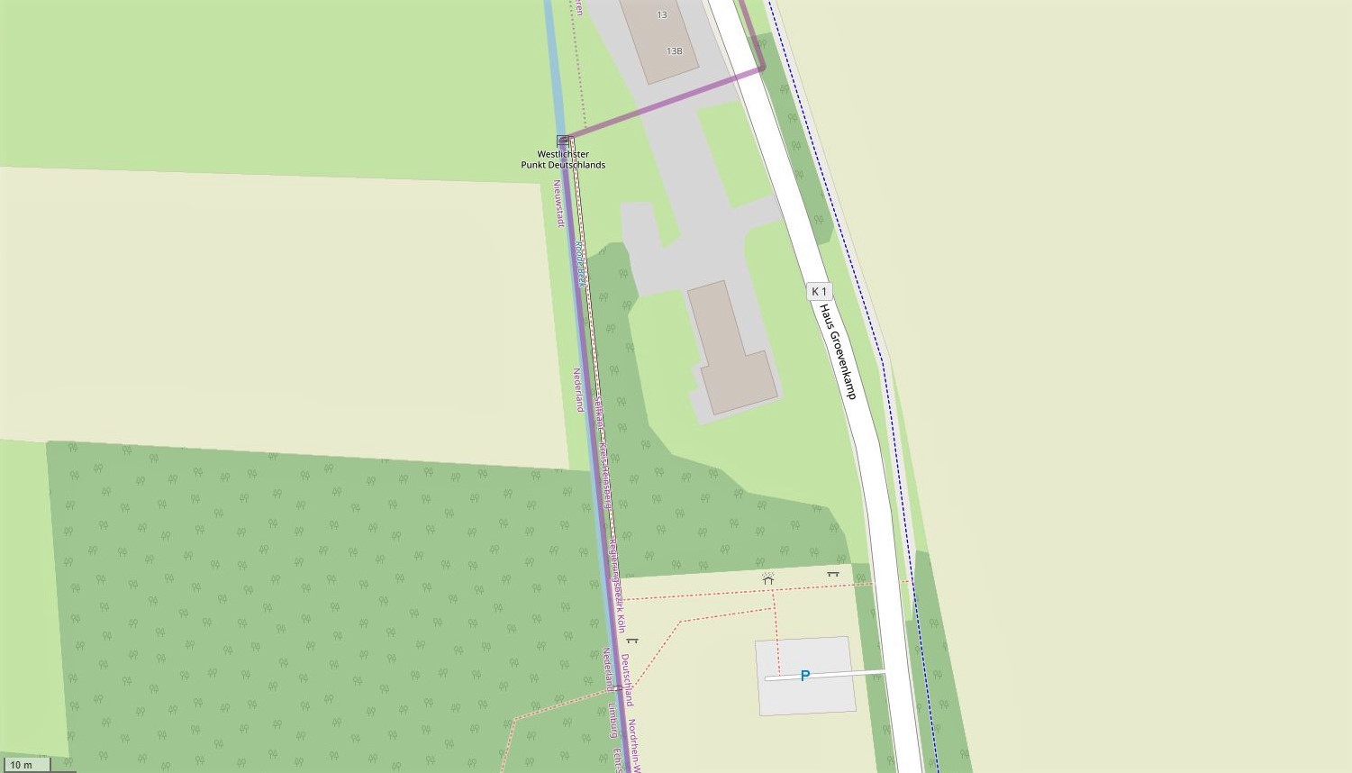 Germany – Westernmost point – Barry's Borderpoints