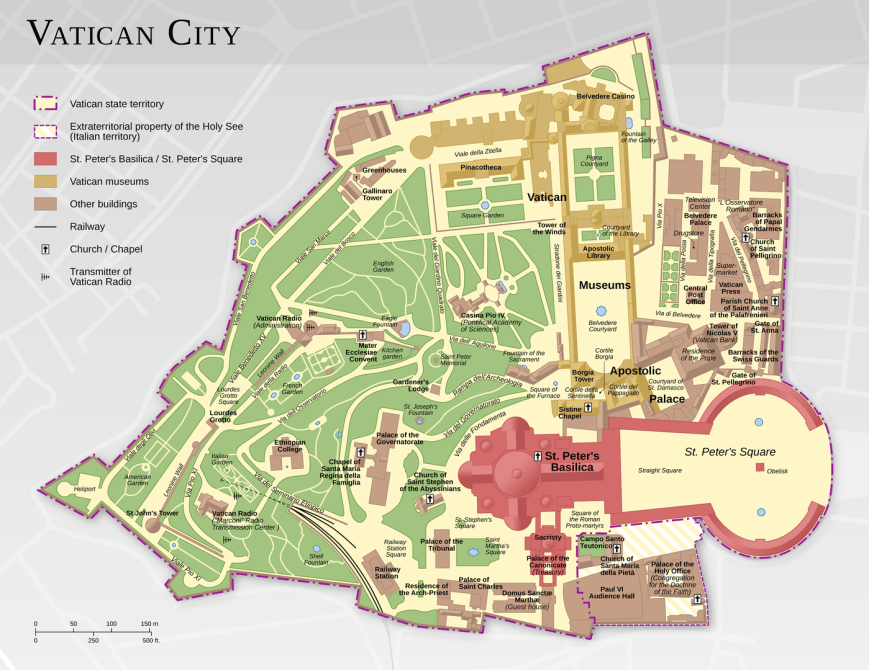 Vatican – a city state and enclave – Barry's Borderpoints