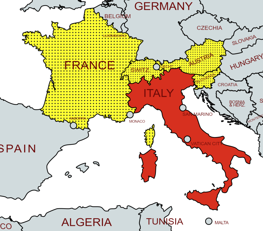 Italy – Barry's Borderpoints