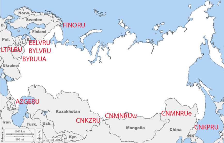 Russia – Barry's Borderpoints