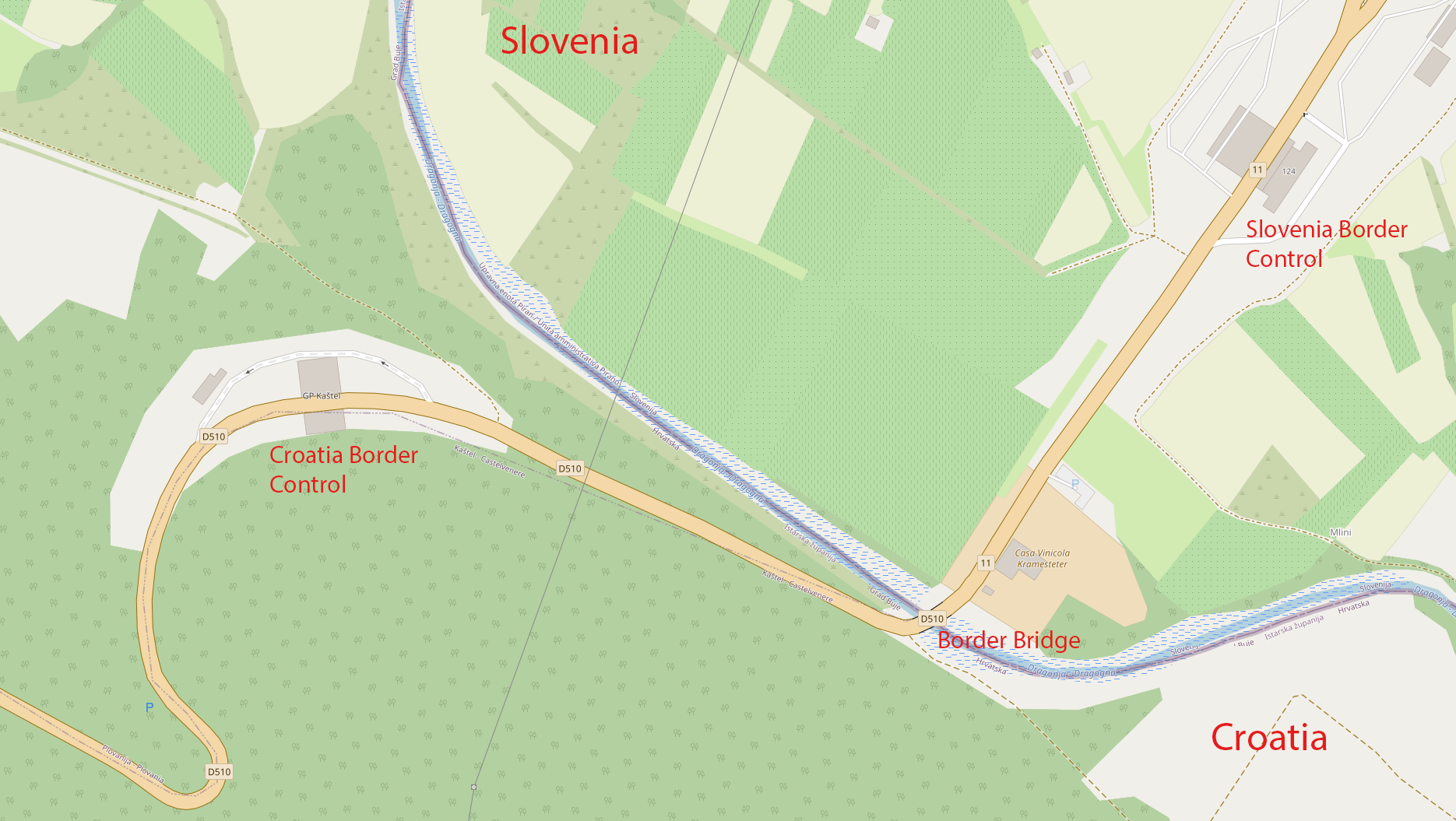 Dragonja – Plovanija-Kaste Border Crossing – Barry's Borderpoints