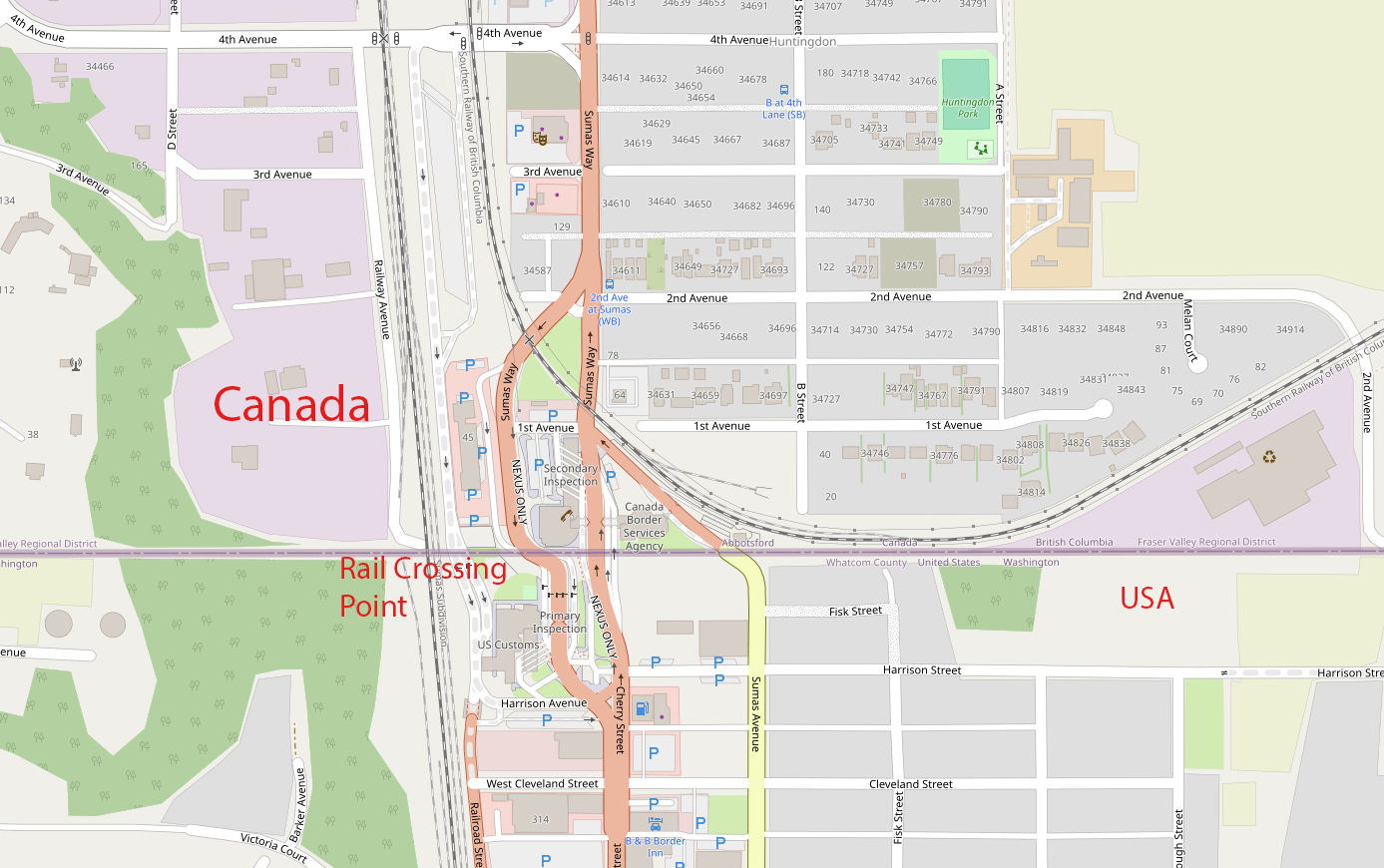 Abbotsford – Sumas Border Crossing – Barry's Borderpoints