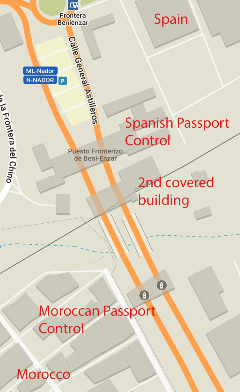 Melilla -Beni Ansar border crossing – Barry's Borderpoints